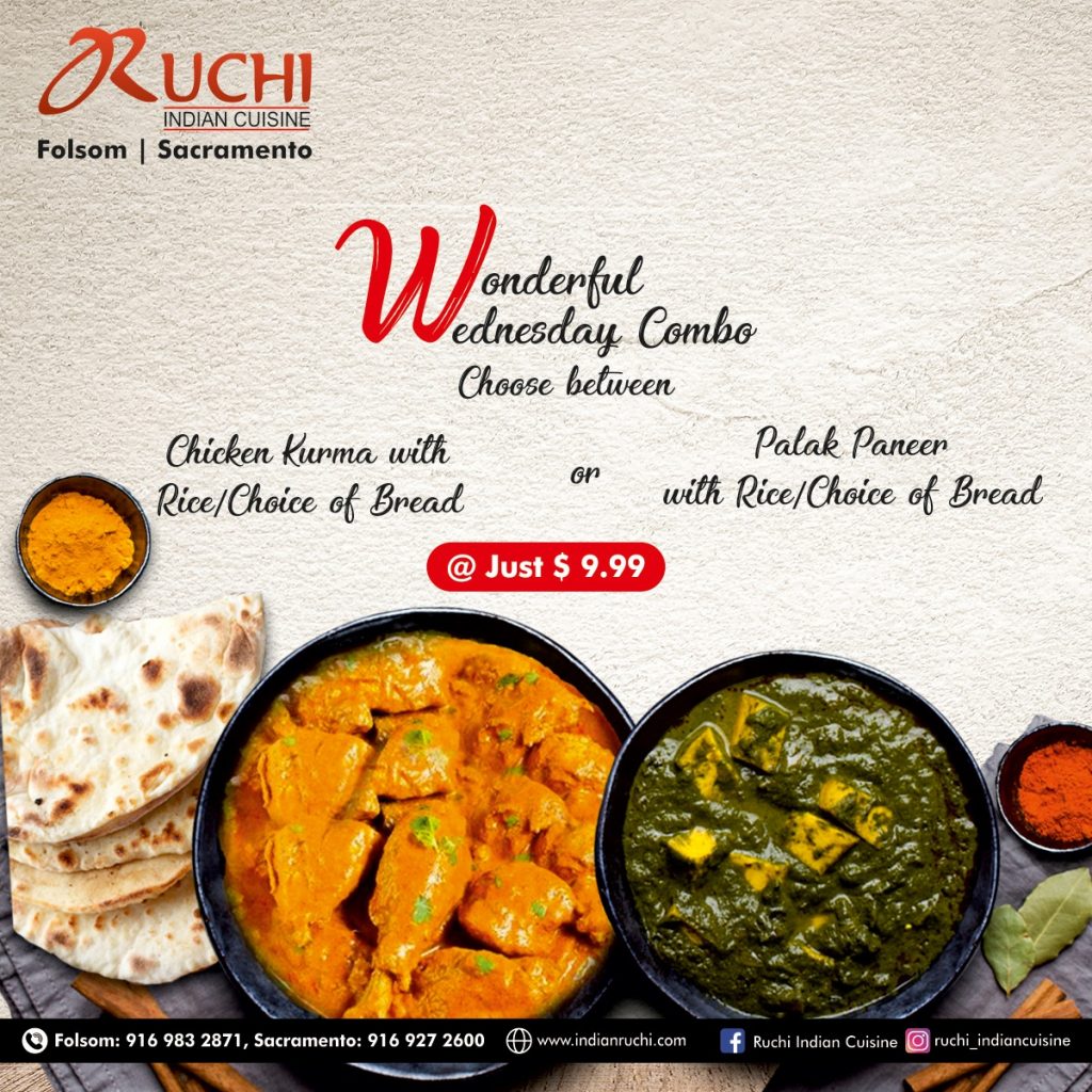 Ruchi Indian Food Restaurant, Catering, Online Delivery in Folsom ...